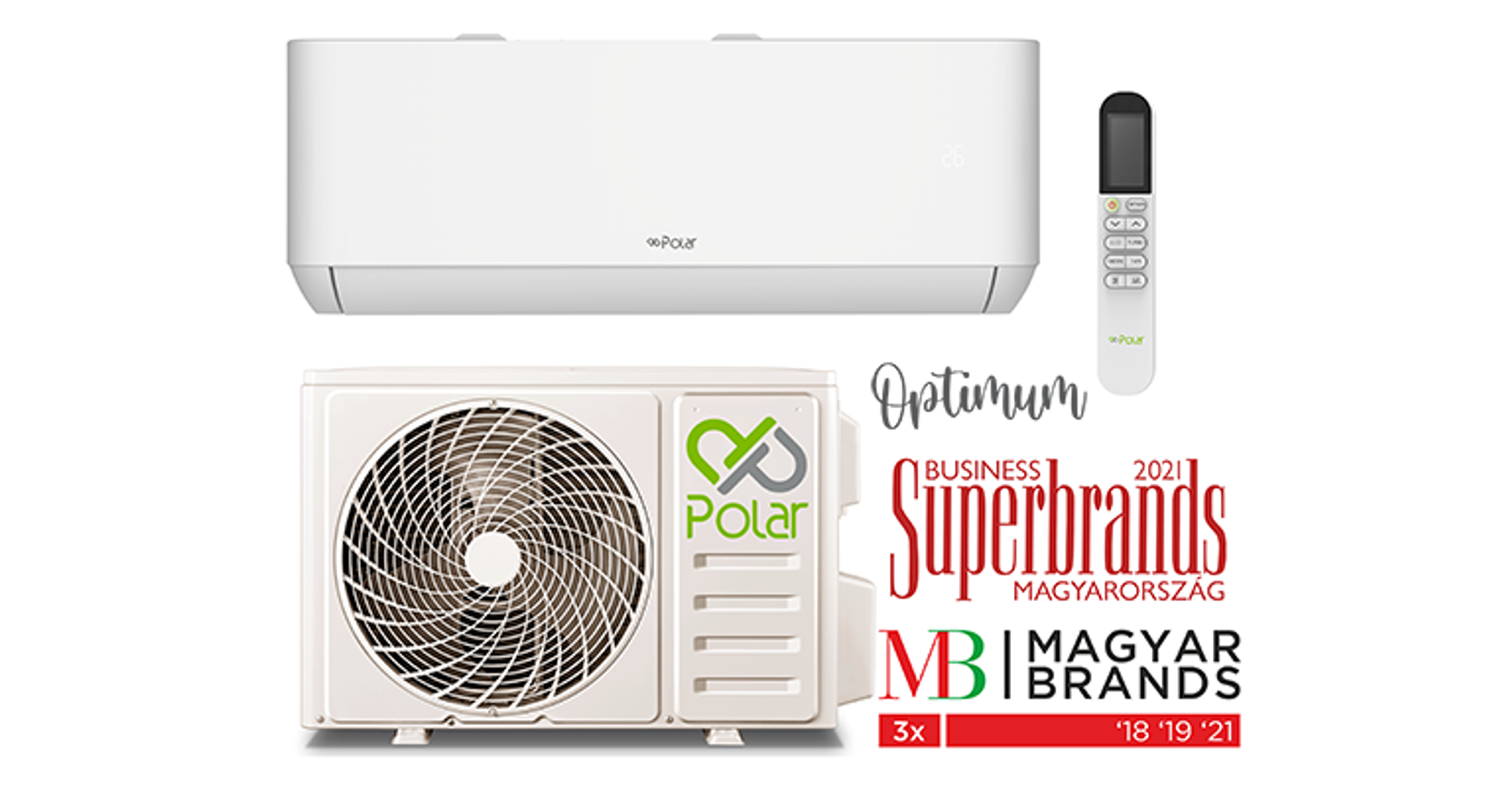 Polar Optimum oldalfali split klíma szett - 3,5 kW, Wi-Fi - SIEH0035SDO/SO1H0035SDO